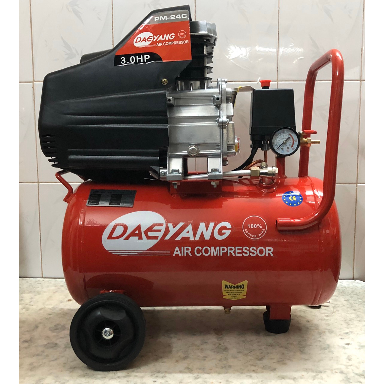Bigtools - Máy nén khí trực tiếp DAEYANG (30L 3.5Hp Dây đồng)