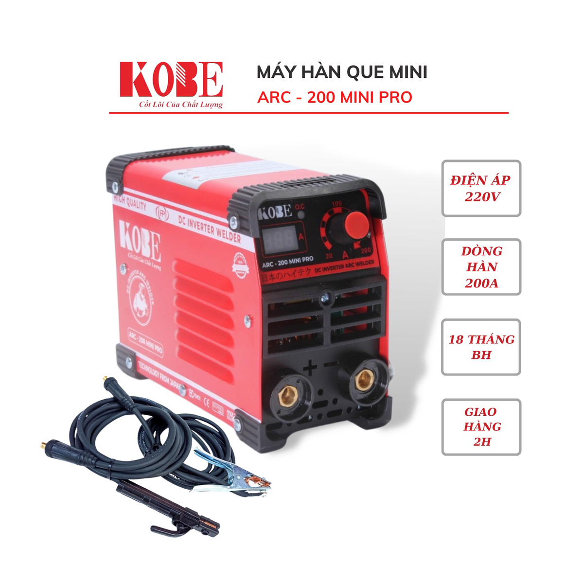 Bigtools - Máy hàn điện tử KOBE ARC-200 MINI