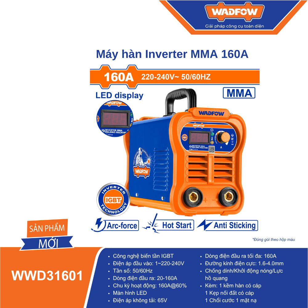 Bigtools - Máy hàn Inverter MMA 160A WADFOW - WWD31601